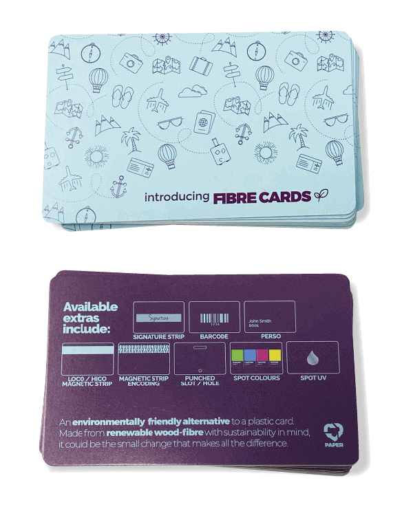 3,000 M6 Fibre Cards | The Plastic Card People